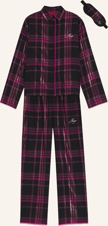 HUGO BOSS Hugo Pyjama-Set Flannel Gift-Set Regular Fit rosa