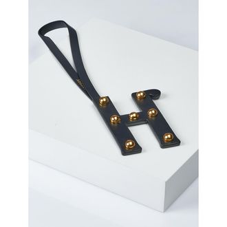 Burberry pendentif lettre noir
