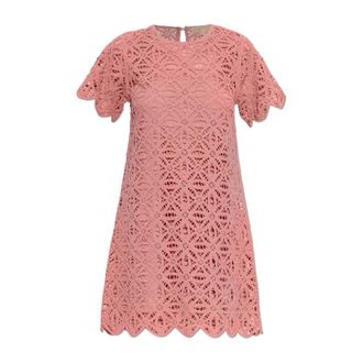 Michael Kors Femme, Robes, Rose, Taille: 38 FR Robe courte en crochet de coton