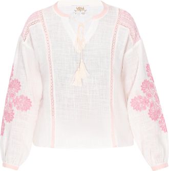 Usha Bluse Frauen cremefarben