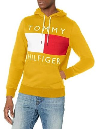 Tommy Hilfiger Denim Brooks Pull &agrave; Capuche, Tige dor&eacute;e, Medium