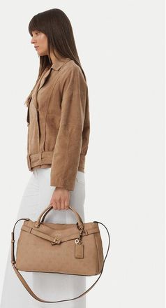 Guess Handtasche Ella Logo HWPD97 46060 Dunkelbeige