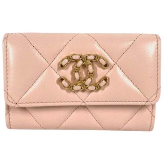 Chanel Pre-owned Leder Portemonnaies - - Pre-owned - Damen - Rosa - ONE SIZE