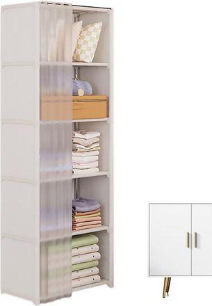 Generic Schrank zur Aufbewahrung von Kleidung, kleines Zimmer | Aufbewahrungsregal f&uuml;r Schrank, Staubschutz, Organizer mit Bezug aus