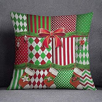 Bonamaison Le Jardin du Lin Kissenhüllen, Cotton, Mehrfarbig, 45x45