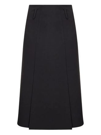 Blanca Vita MIdirock mit Schlitz - Schwarz