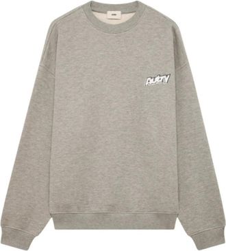 Autry Femme, Sweatshirts et sweats &agrave; capuche, Gris, Taille: 40 FR Double Logo SweaT-shirt