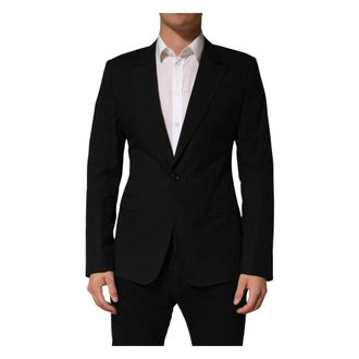 Dolce & Gabbana Eleganter Sakko - - Suits - Herren - Schwarzk - L
