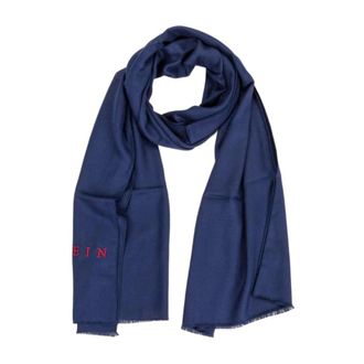 Philipp Plein Eleganter blauer Viskose-Schal - - Accessories - Herren - Blau - ONE SIZE