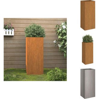vidaXL Vidaxl - Jardini&egrave;re 32x29x75 cm acier corten - Jardinier - Pot De Fleurs - Bac &agrave; Fleurs - Acier Corten - Jardini&egrave;re Ext&eacute;rieure
