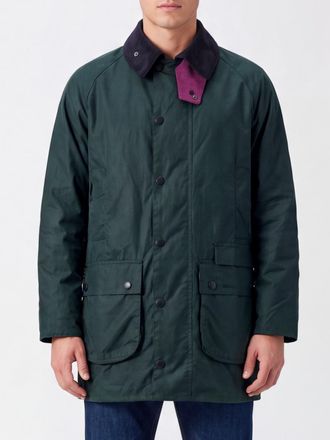 Barbour Knielange Jacke Paul Smith x aus gewachster Baumwolle mit Samtkragen