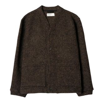 Universal Works Advance Cardigan - - Knitwear - Herren - Braun - S
