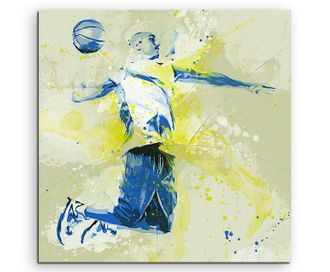 Paul Sinus Art Basketball IV 60x60cm SPORTBILDER Splash Art Wandbild Aquarell Art