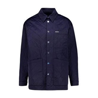 Ferragamo Blaue Stepp-Nylonjacke - - Jackets - Herren - Blau - L