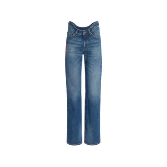 Jean Paul Gaultier The Curved JPG Denim Trousers