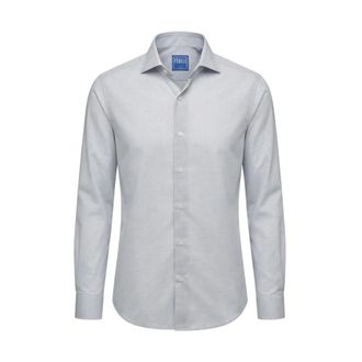 Fedeli Leichtes Hemd mit Print - - Shirts - Herren - Grau - L