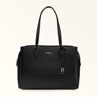 Furla Minerva Tote-bag Nero Schwarz Andromeda Kalbsleder Damen