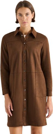 Cecil Damen 1408974 Velourskleid, Mocha Caramel, XXL