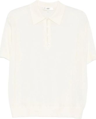 Frame Denim Short-sleeve Polo Top