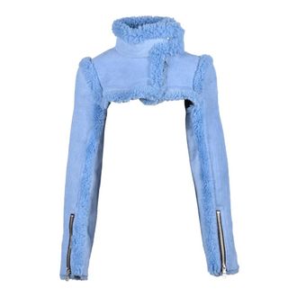 LaQuan Smith Lederjacke - - Jackets - Damen - Blau - S