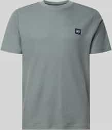 Lerros T-Shirt mit Label-Patch und Rundhalsausschnitt