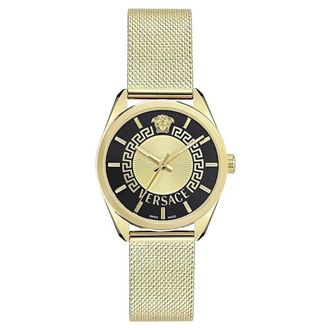 Versace Femme, Accessoires, Jaune, Taille: ONE Size New V-Circle Watch