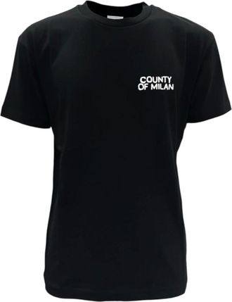 Marcelo Burlon Homme, Tops, Noir, Taille: XL T-shirt &agrave; Manches Courtes