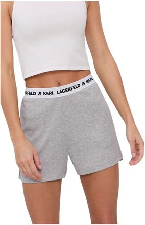 Karl Lagerfeld Damen, Shorts, Grau, SGr&ouml;&szlig;e