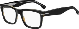 BOSS Vista 1720 Black Strip White 53/20/150 Herrenbrille, Schwarz gestreift, Weiß, 53/20/150