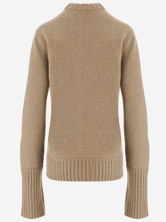 SA SU PHI Cashmere Crew-Neck Sweater - Beige