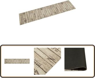 vidaXL K&uuml;chenteppich Waschbar Zaun 60x300 cm Samt - K&uuml;chenl&auml;ufer - Samt - pvc - Rutschfest - Maschinenw&auml;sche