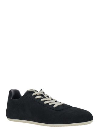 Rick Owens Mens Sneakers Quilted Minimal Black Leather Trainers