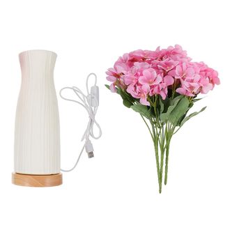 Angoily Zarte Nachttischlampe Vase Nachtlicht Moderne Wohnkultur Rose Tischlampe Dekoratives Ornament