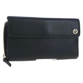 Gucci Pre-owned Cuir petite-maroquinerie - Femme - Pre-owned - Noir - Taille: ONE Size