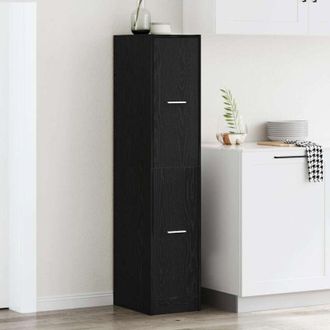 vidaXL Armoire dapothicaire Ch&ecirc;ne noir 30x41x144,5 cm Bois ding&eacute;nierie vidaXL