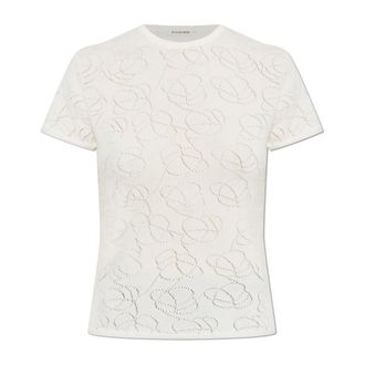 By Malene Birger Brit T-Shirt - - Tops - Damen - Wei&szlig; - XS