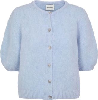 Americandreams Americandreams, Femme, Pulls, Bleu, Taille: 42 FR Susan Short Sleeve Cardigan
