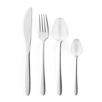 Salter Salter Malton Besteckset - 16 Teile, 18/0 Edelstahl-Tafelgeschirr, 4 Platzdeckungen, hochglanzpolierte Oberfl&auml;che, beinhaltet Gabeln, Messer, Teel&ouml;ffe