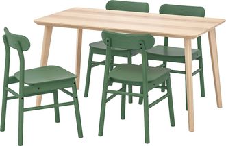 IKEA LISABO / RÖNNINGE Tisch und 4 Stühle