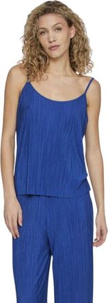 Vila &Auml;rmelloses Gepolstertes Damenoberteil - - Tops - Damen - Blau - M