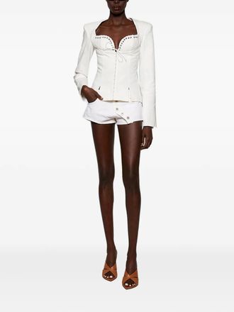 Ludovic de Saint Sernin veste à épaules matelassées - Blanc