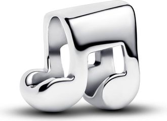 Pandora Moments Musiknote Mini-Charm aus Sterling Silber, Kompatibel Moments, 794513C00