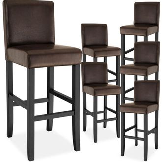 TecTake Tectake - Tabouret de bar rev&ecirc;tement en cuir synth&eacute;tique hauteur dassise 76 cm
