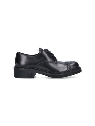 Miu Miu Leder-Derbyschuhe