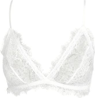 Anine Bing Femme, Sous-v&ecirc;tements, Blanc, Taille: 38 FR Soutien-gorge en dentelle avec bordure