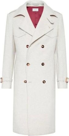 Brunello Cucinelli Homme, Manteaux, Beige, Taille: L Manteau de luxe en cachemire