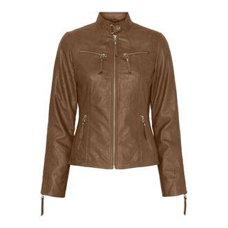 BTF-CPH Lammleder Bikerjacke - - Jackets - Damen - Braun - S