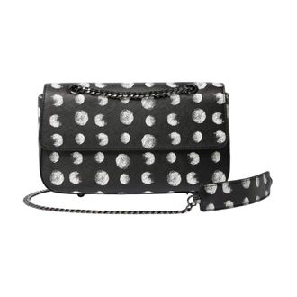 Marina Rinaldi Femme, Sacs, Noir, Taille: ONE Size Sac à Rabat à Pois avec Chaîne