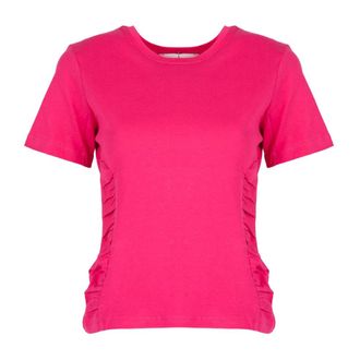 Silvian Heach Femme, Tops, Rose, Taille: 36 FR T-shirt ajusté à col rond