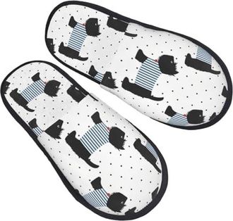 Generic Pantoufle Maison Motif Mignon DAnimal, Chien Hiver Pantoufles Confortable Chaussons Maison Doux Chaudes Pantoufles Pour Chambre H&ocirc;tels Salon L
